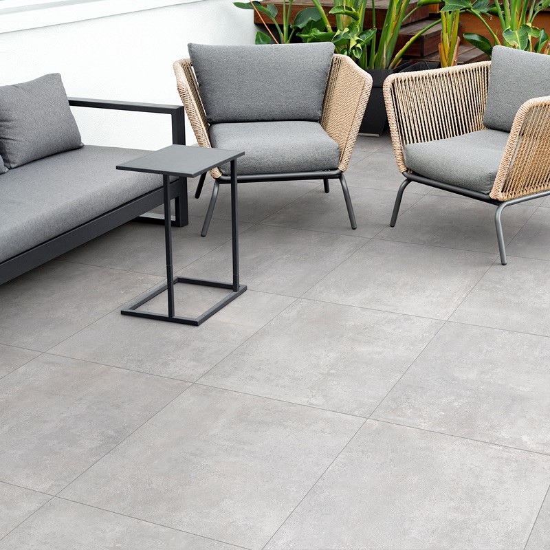GeoCeramica® 60x60x4 cm Vision Grey | Timmer en van Ark Tuinmaterialen
